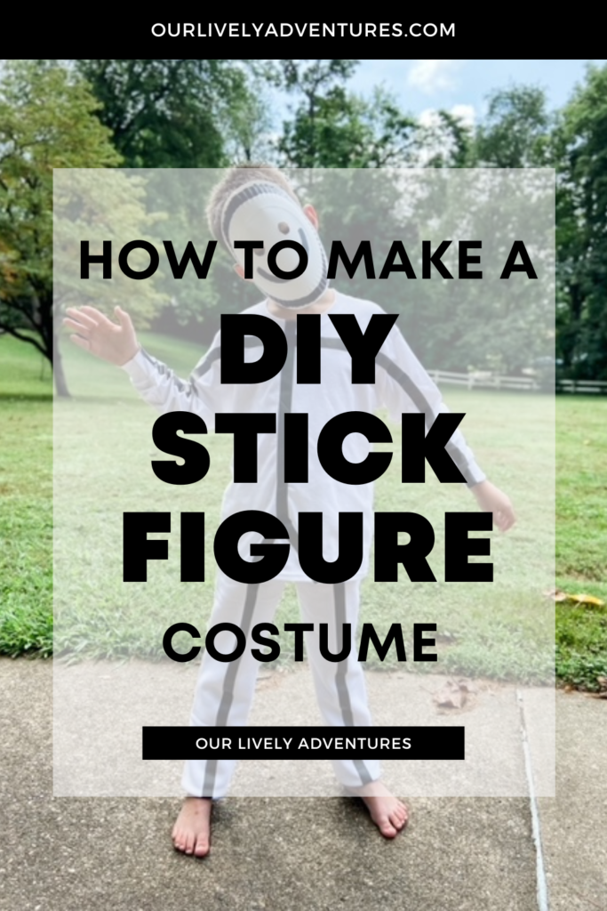 How To Make A DIY Stick Figure Costume - Our Lively Adventures